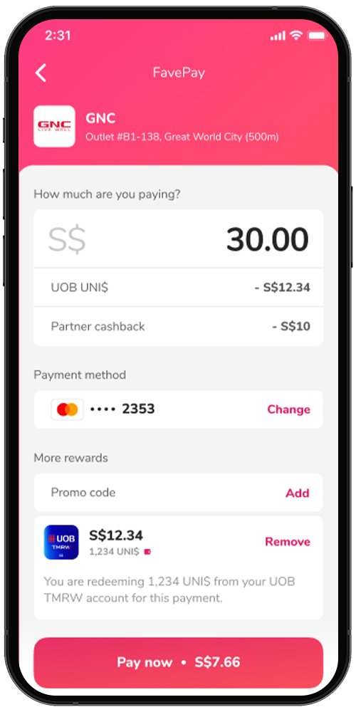 Redeem your UNI$ seamlessly | UOB Singapore