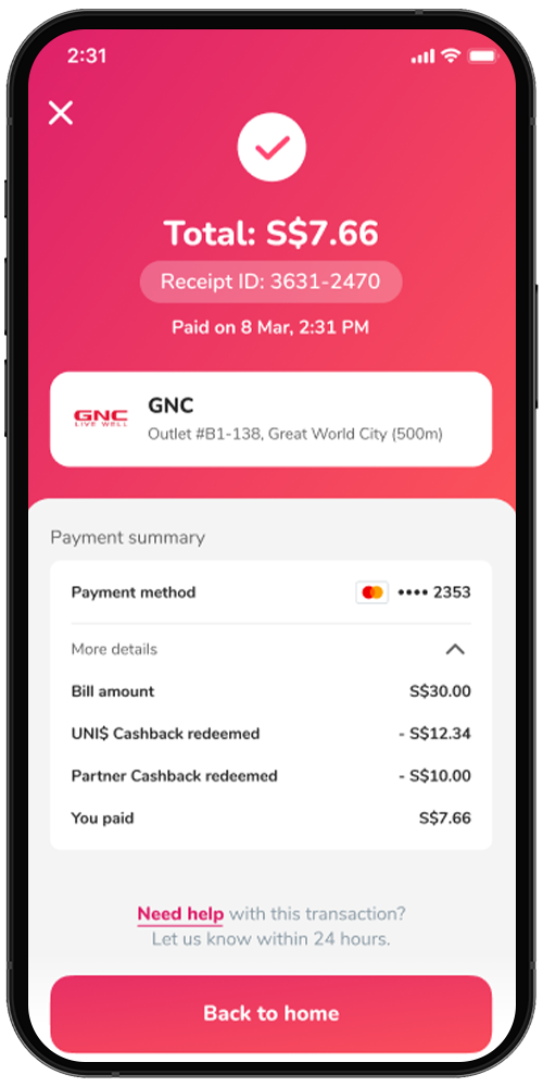 Redeem your UNI$ seamlessly | UOB Singapore