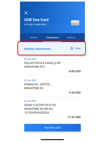 How to view and download eStatement
